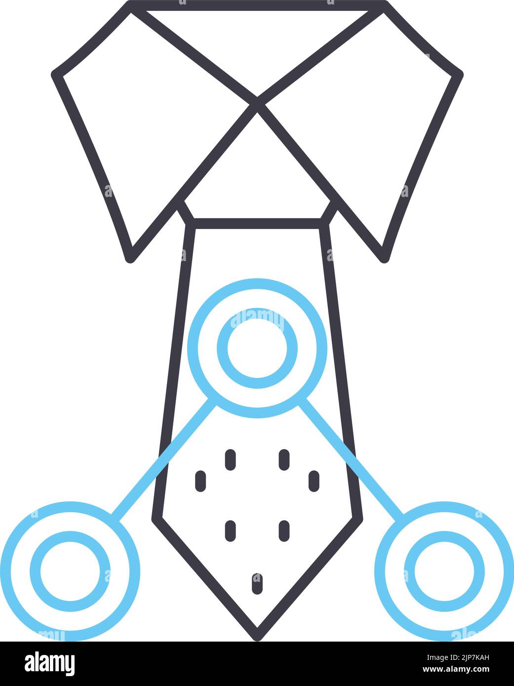 business connections line icon, outline symbol, vector illustration ...