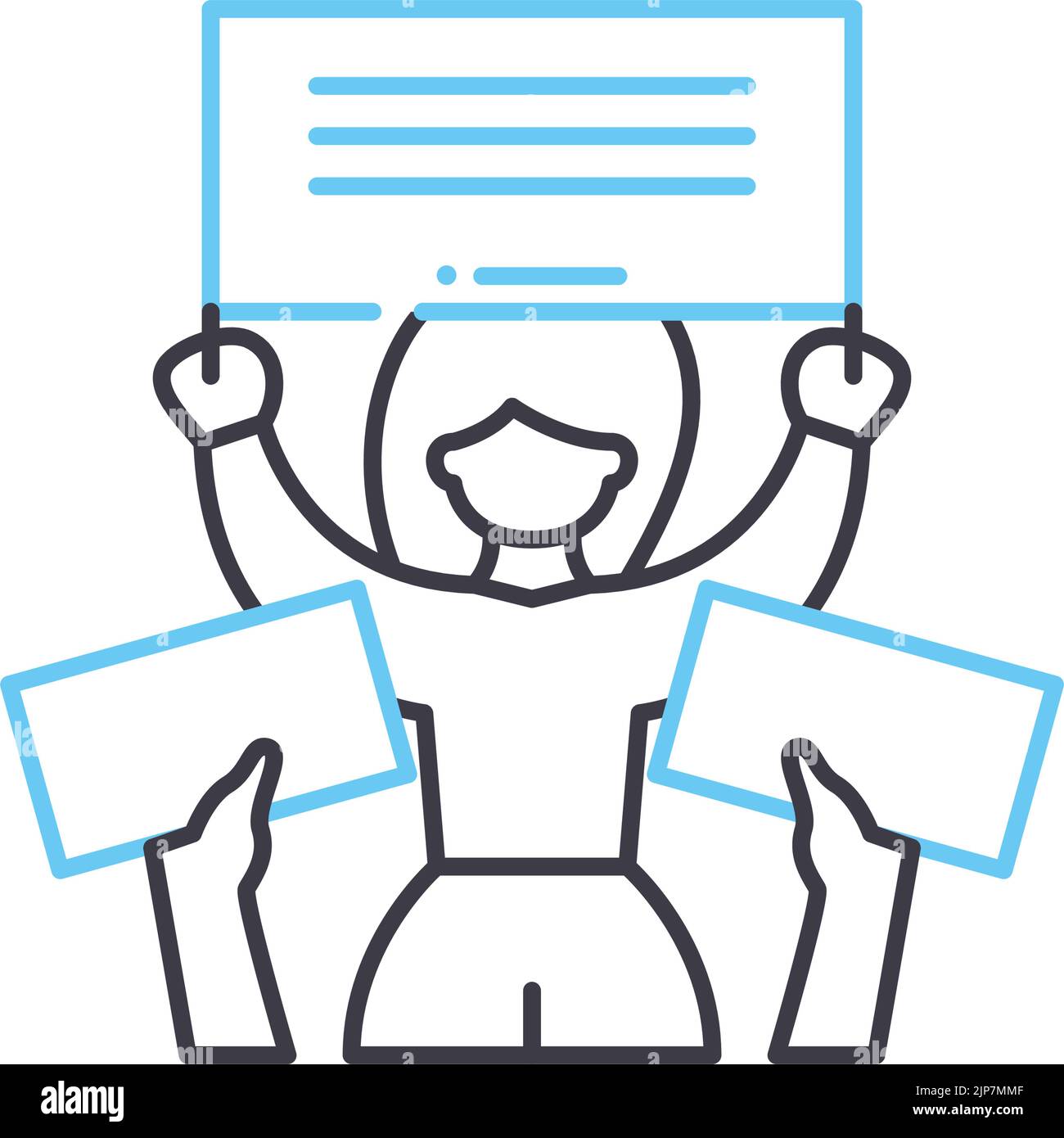 election afterparty line icon, outline symbol, vector illustration ...