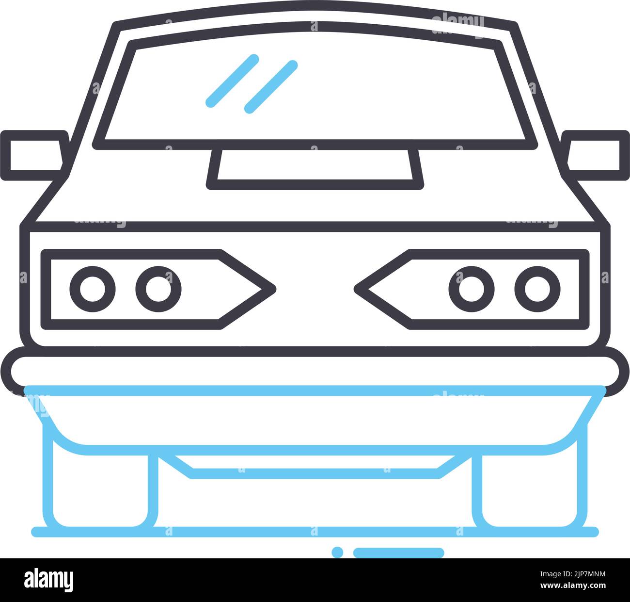 Car line icon hi-res stock photography and images - Alamy