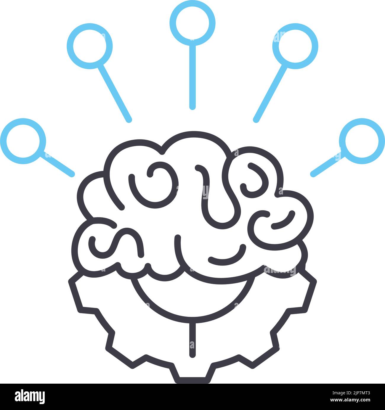 cross training line icon, outline symbol, vector illustration, concept ...