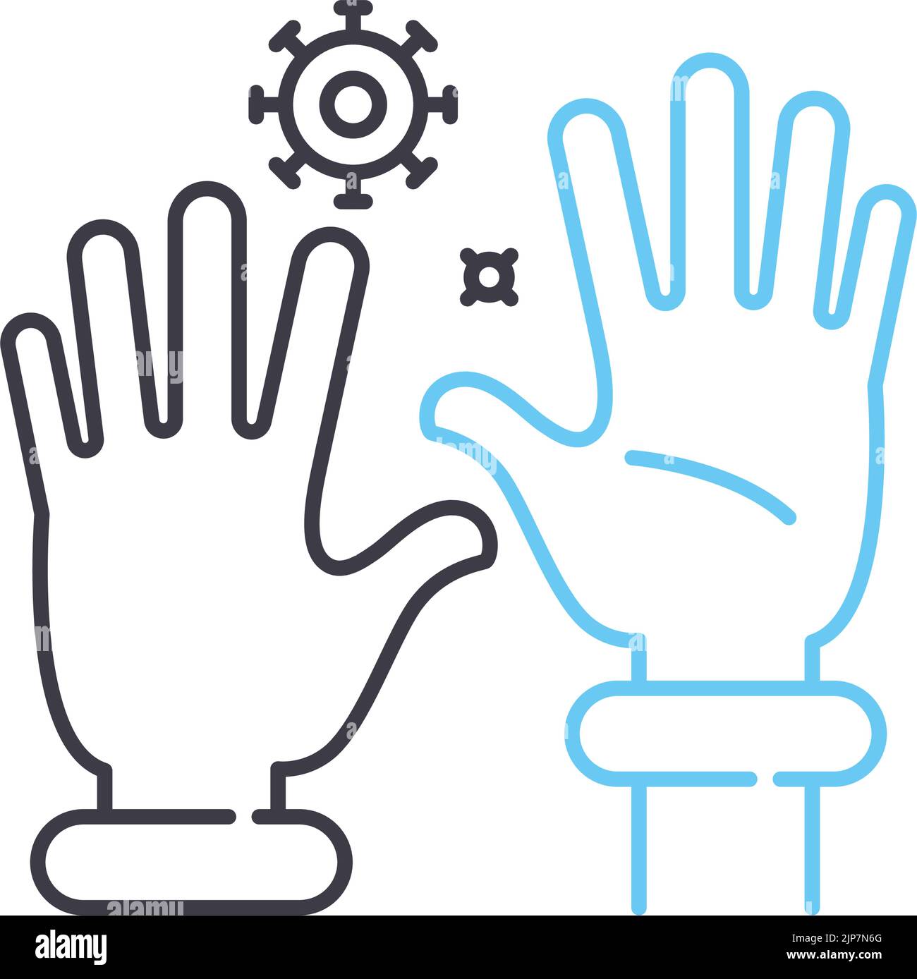 Cough line solid icon Stock Vector Images - Alamy