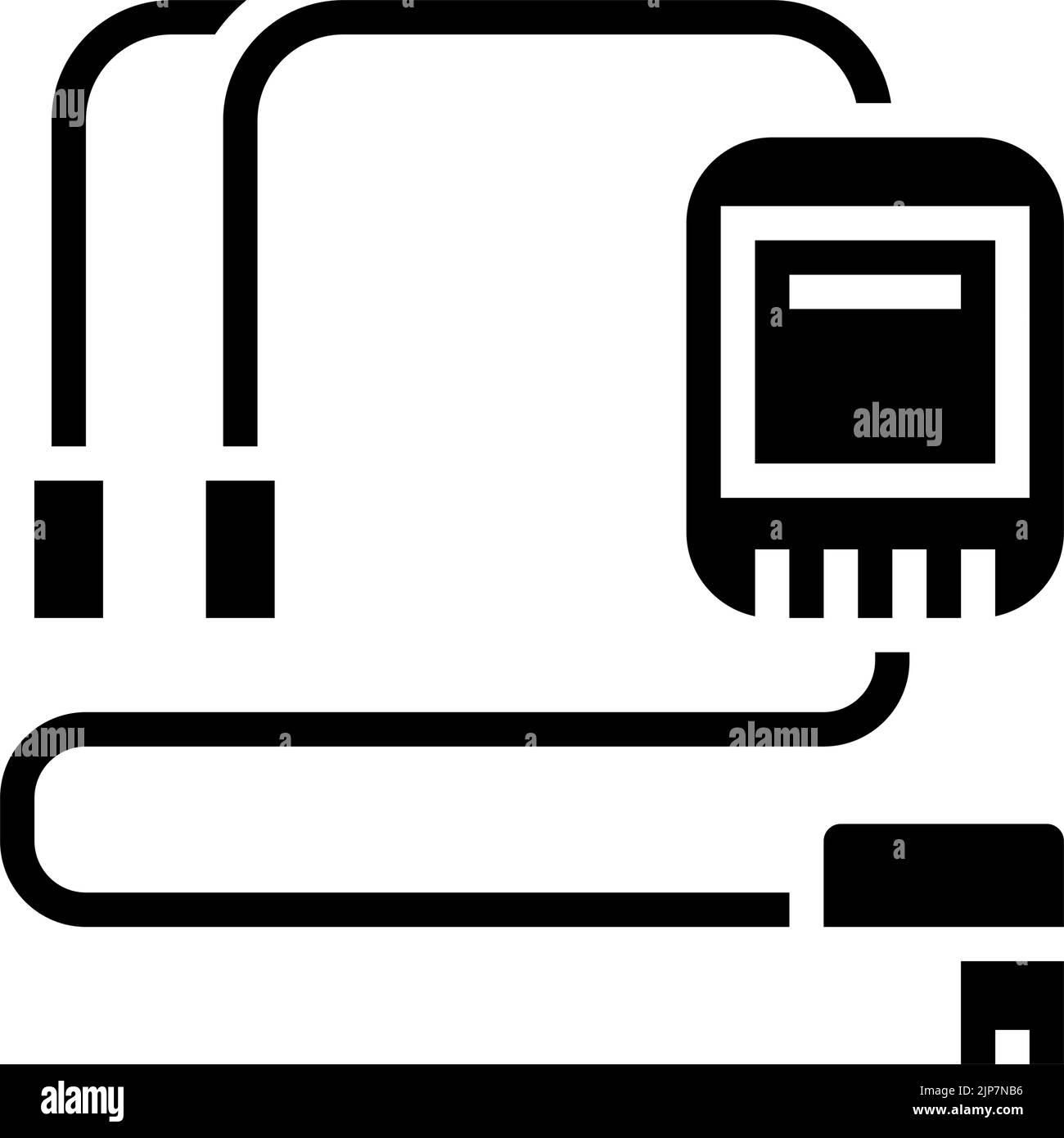 aerator aquarium fish glyph icon vector illustration Stock Vector Image ...