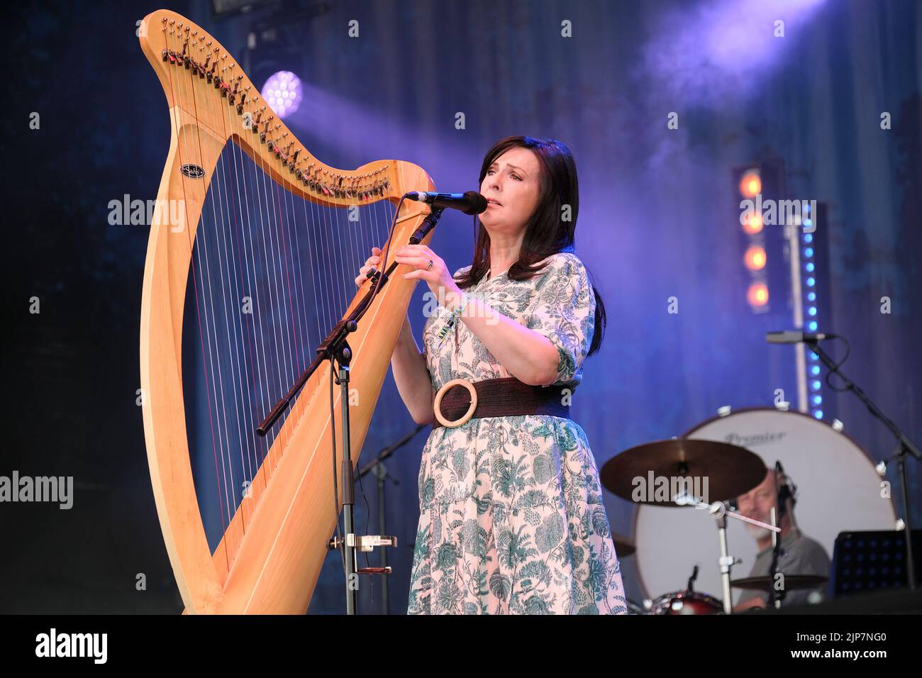 Moya Brennan of Clannad performing at Fairport's Cropredy Convention ...