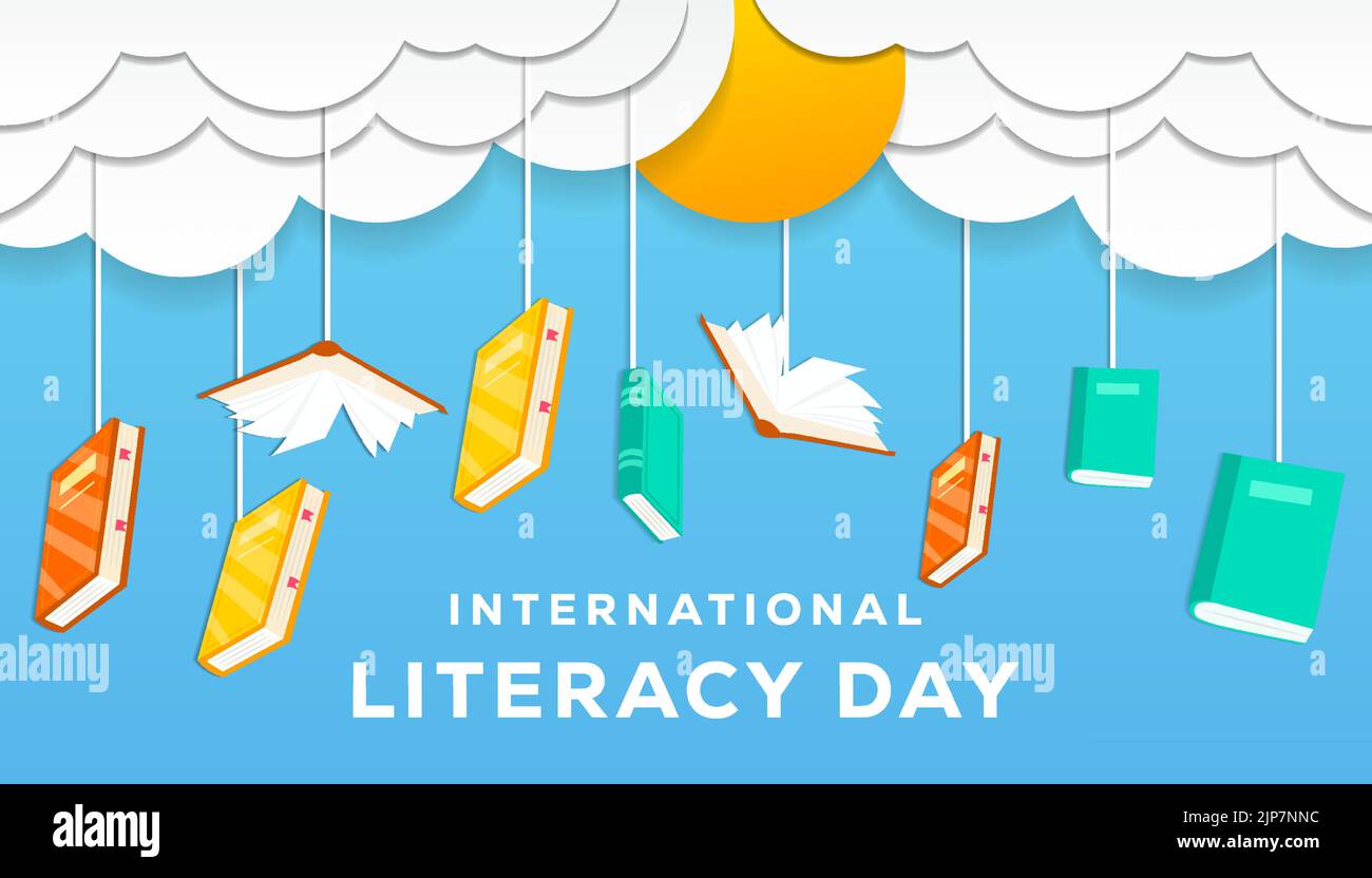 Literacy day book science Stock Vector Images - Alamy