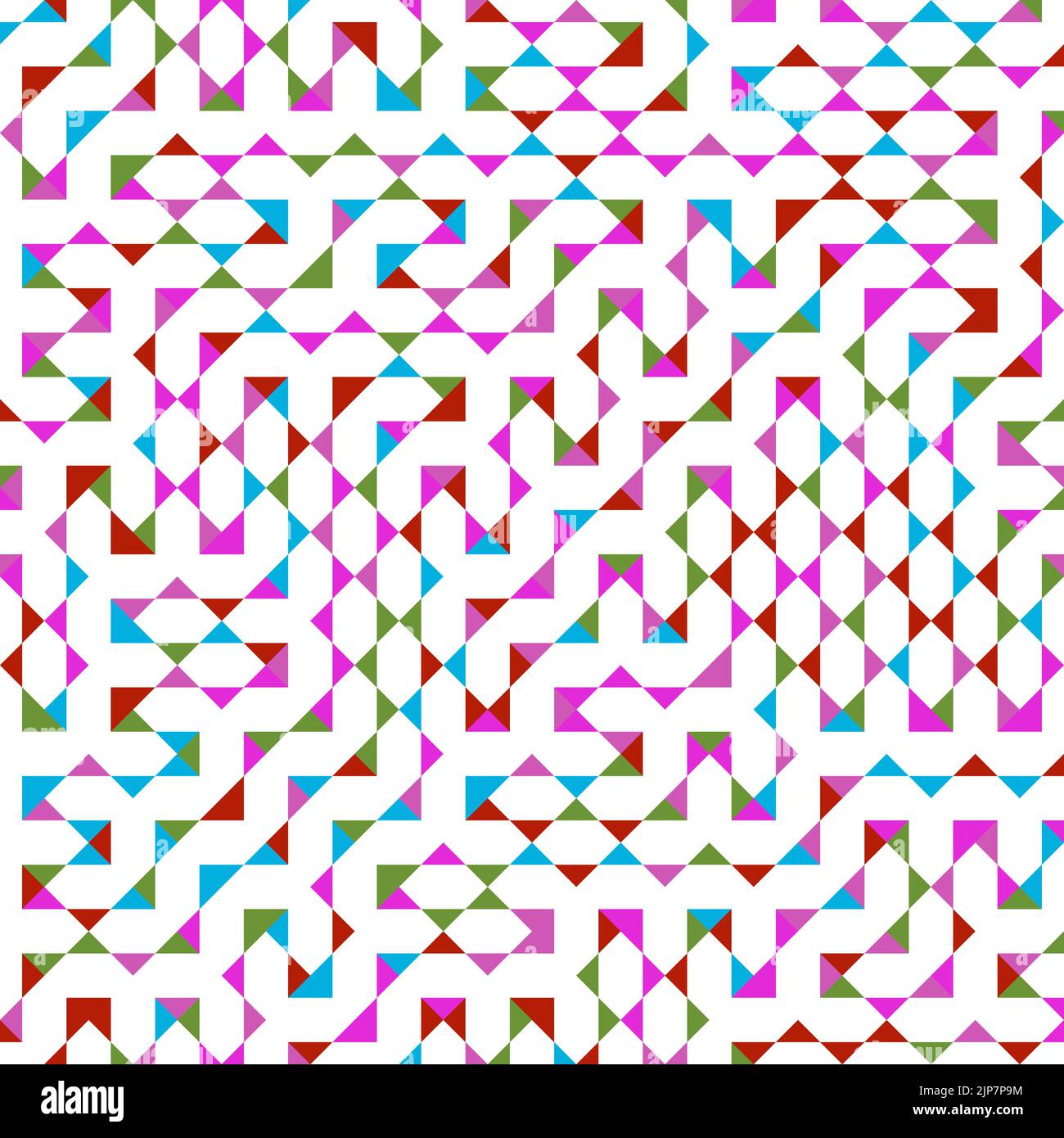 Colorised Rhombuses tiles tessellation pattern illustration Stock ...