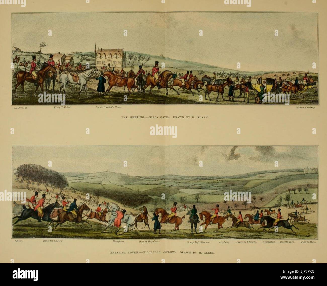 The Quorn hunt and its masters Stock Photo - Alamy