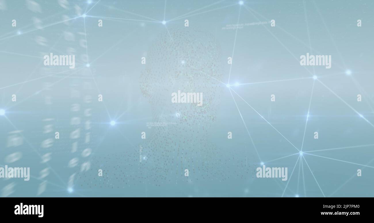 Image of data processing over network of connections Stock Photo - Alamy