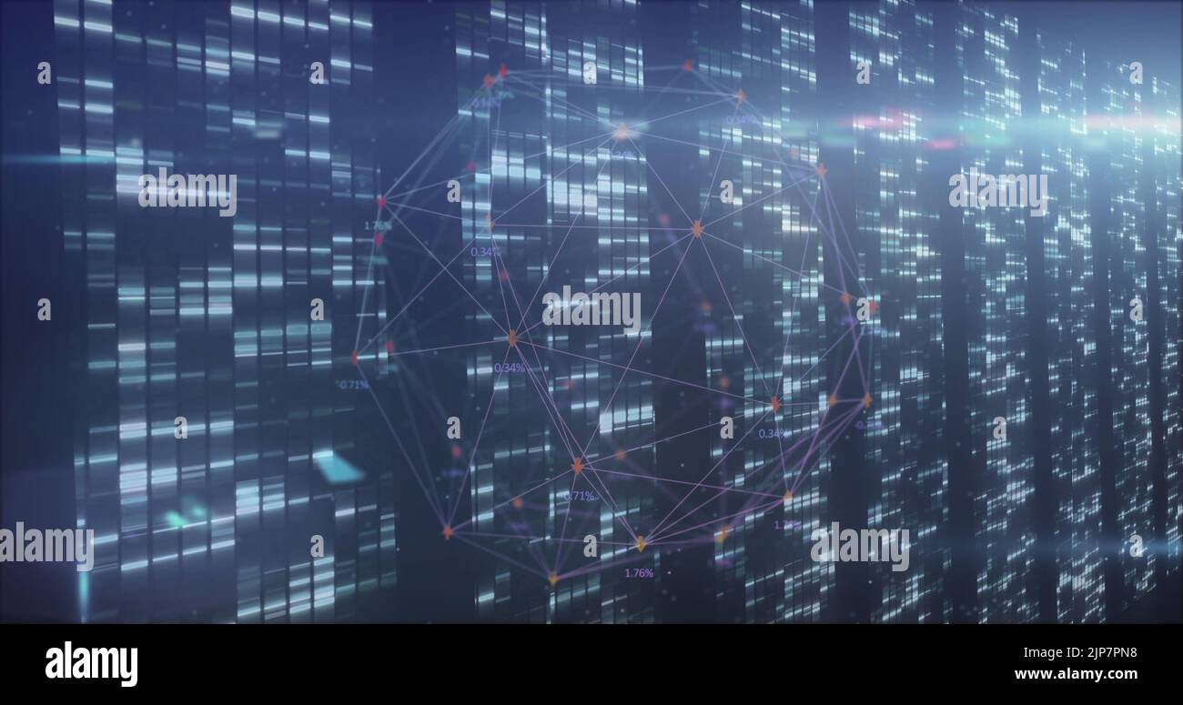 Image of shapes over light spots Stock Photo - Alamy
