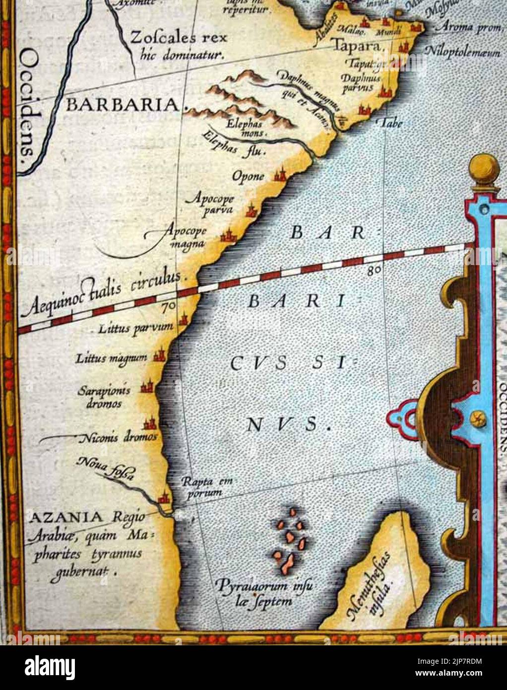 The realm of Greek speaking King Zoscales in Axum who ruled in what is ...