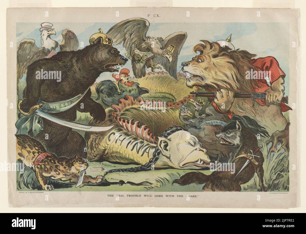 The real trouble will come with the ''wake'' - J. Ottmann Lith. Co ...