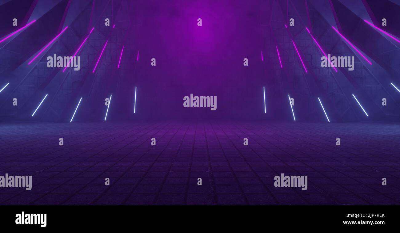 Future Cement Concrete Sci Fi Futuristic Cyber Neon Electric Laser ...