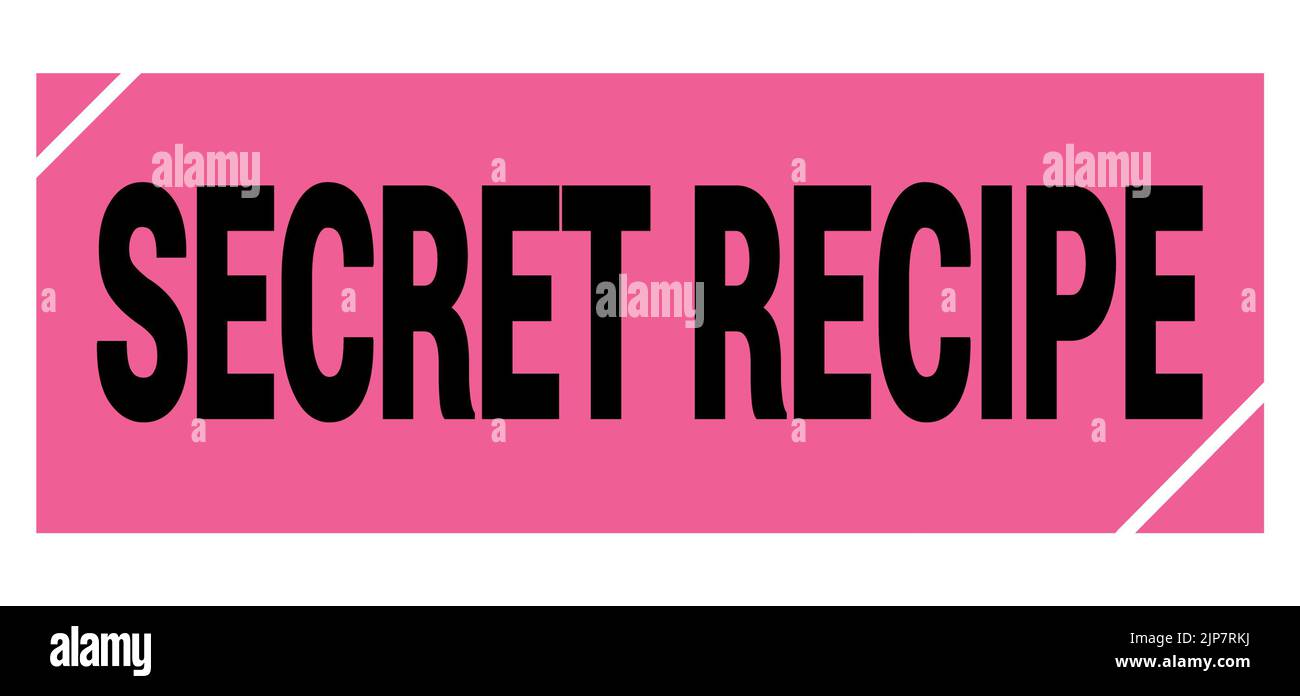 Secret recipe seal hi-res stock photography and images - Alamy