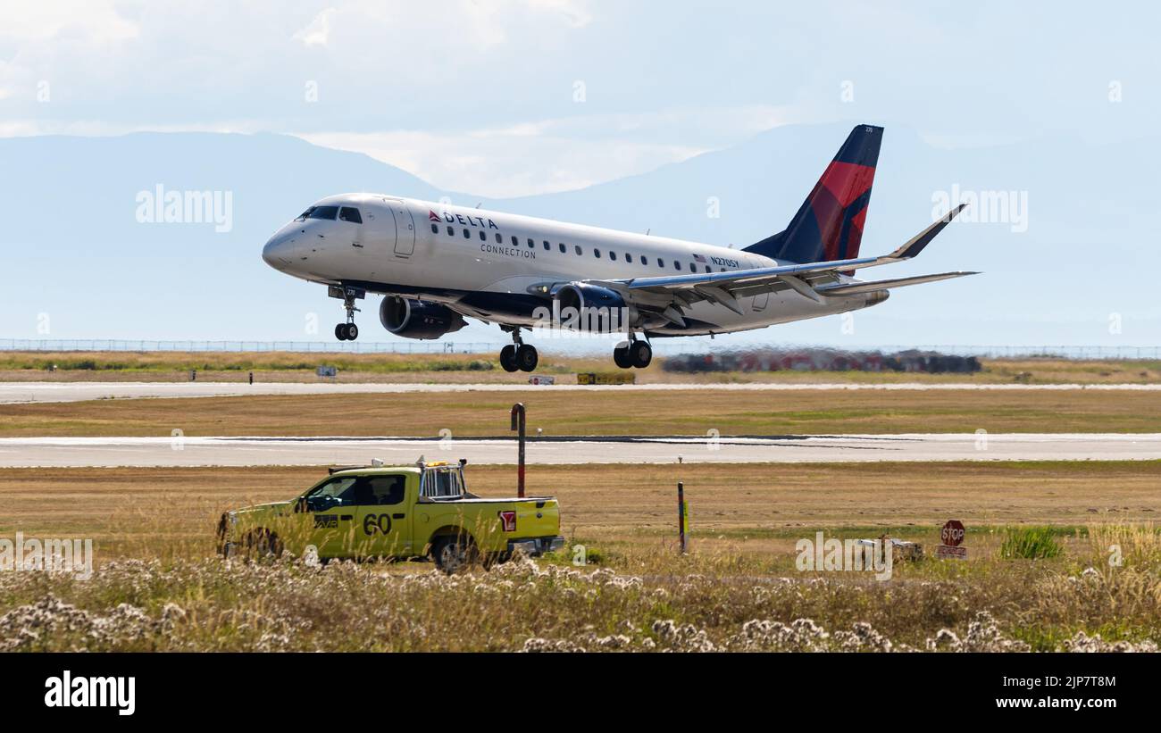 Richmond, British Columbia, Canada. 13th Aug, 2022. A Delta Connection ...