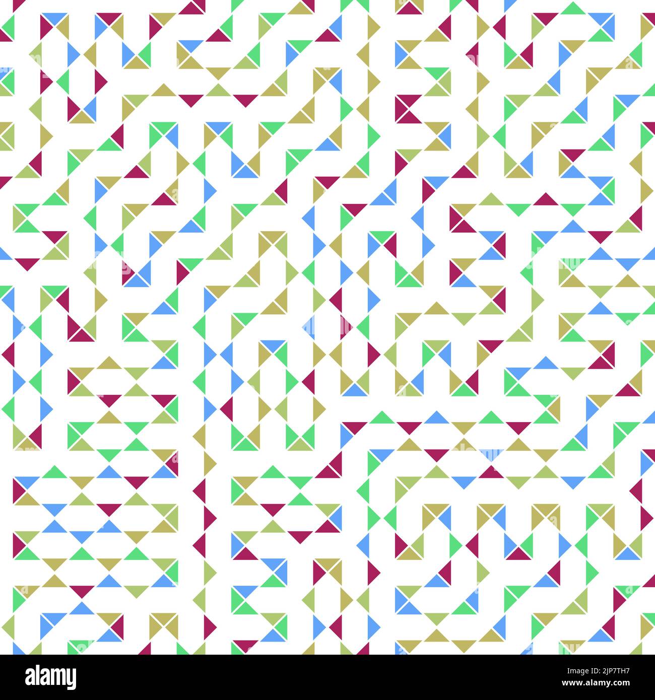 Colorised Rhombuses tiles tessellation pattern illustration Stock ...