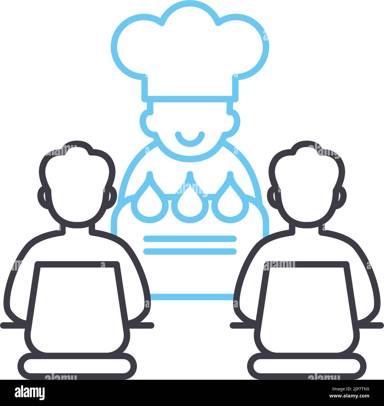 Cutlery line icon concept Stock Vector Images - Alamy