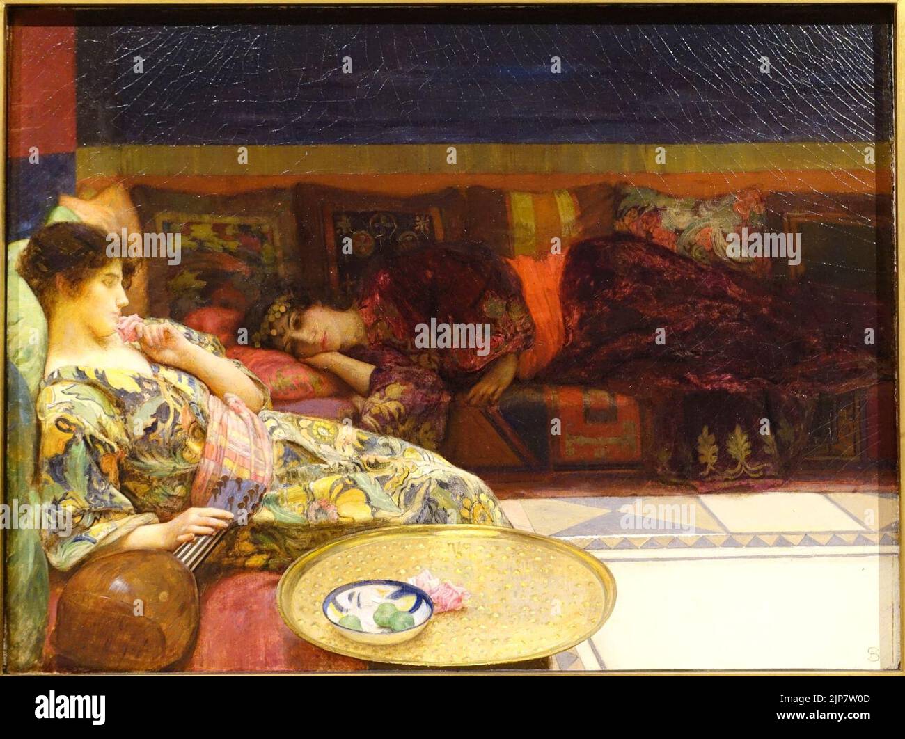 The Repose by Henry Siddons Mowbray, c. 1895 Stock Photo - Alamy