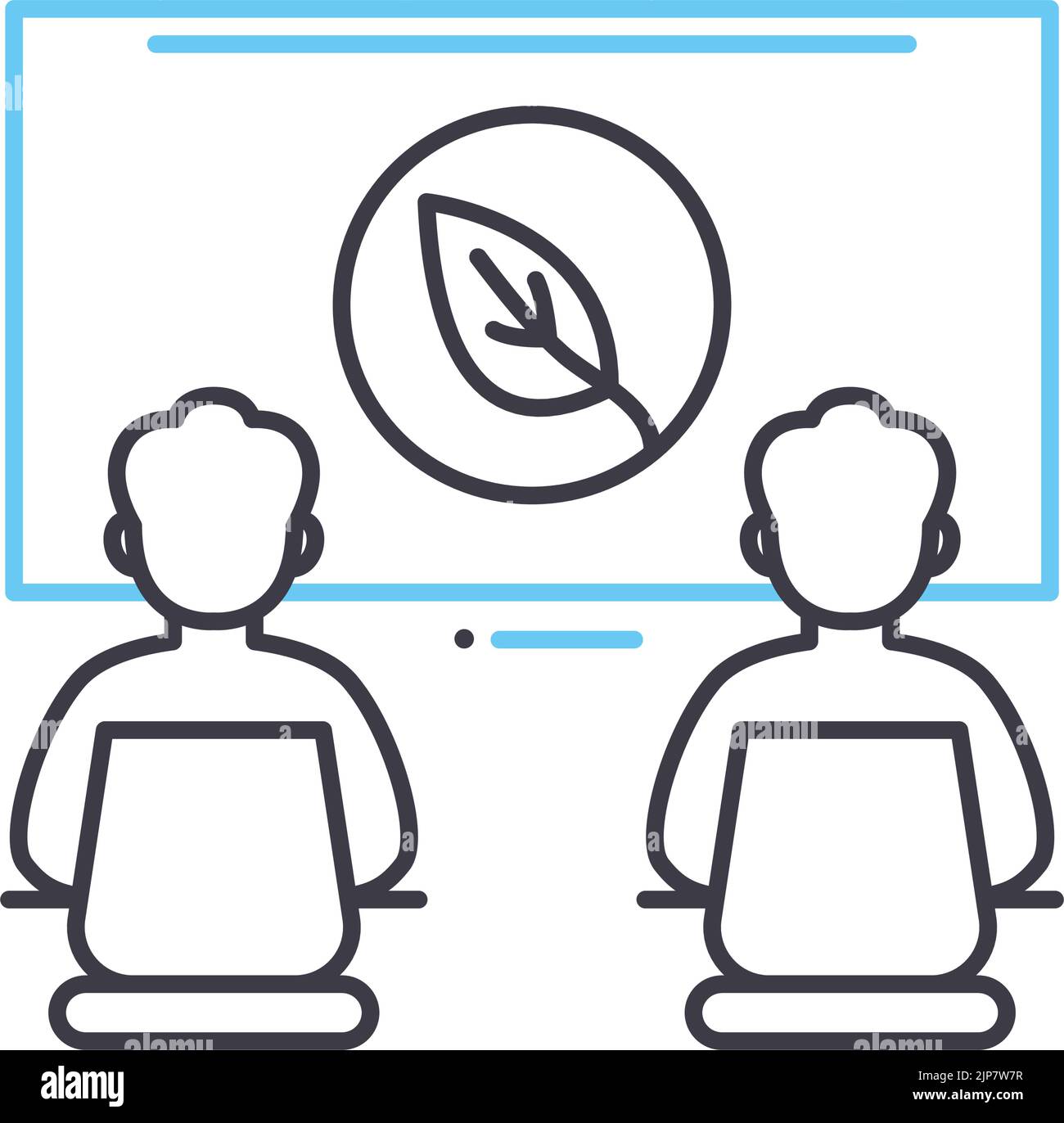 alternative medicine conference line icon, outline symbol, vector ...