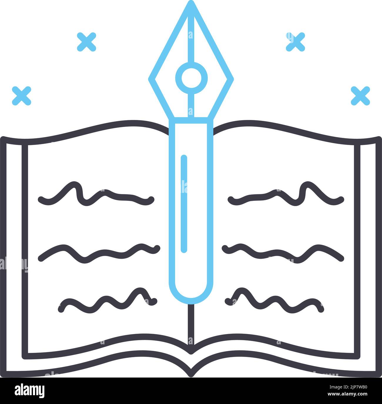 classic books line icon, outline symbol, vector illustration, concept ...