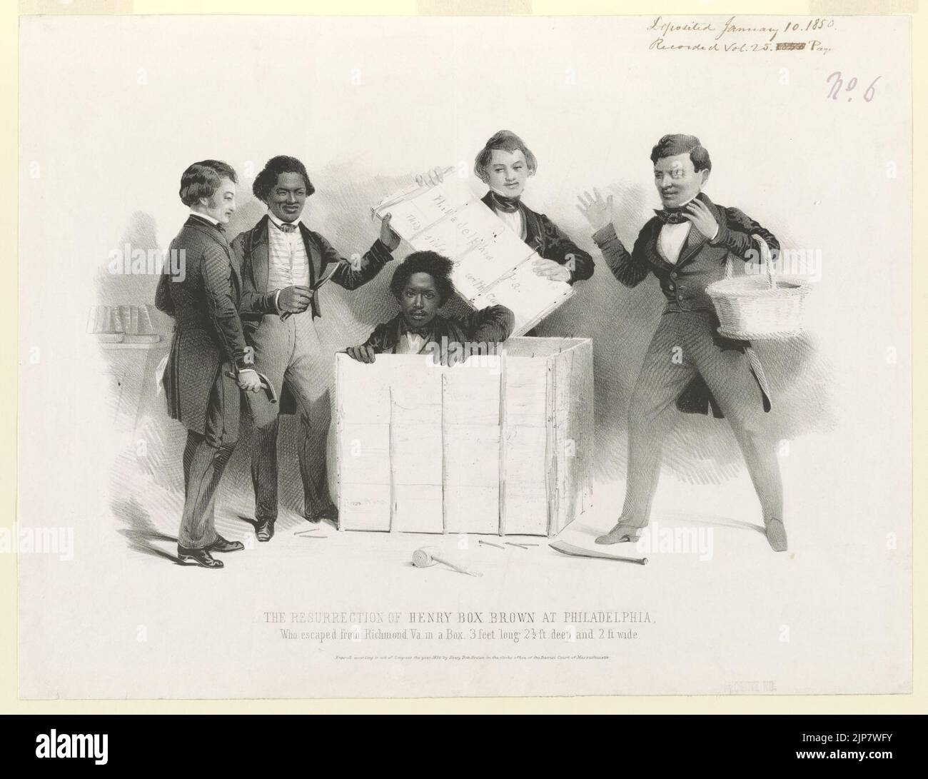 The resurrection of Henry Box Brown at Philadelphia, who escaped from ...