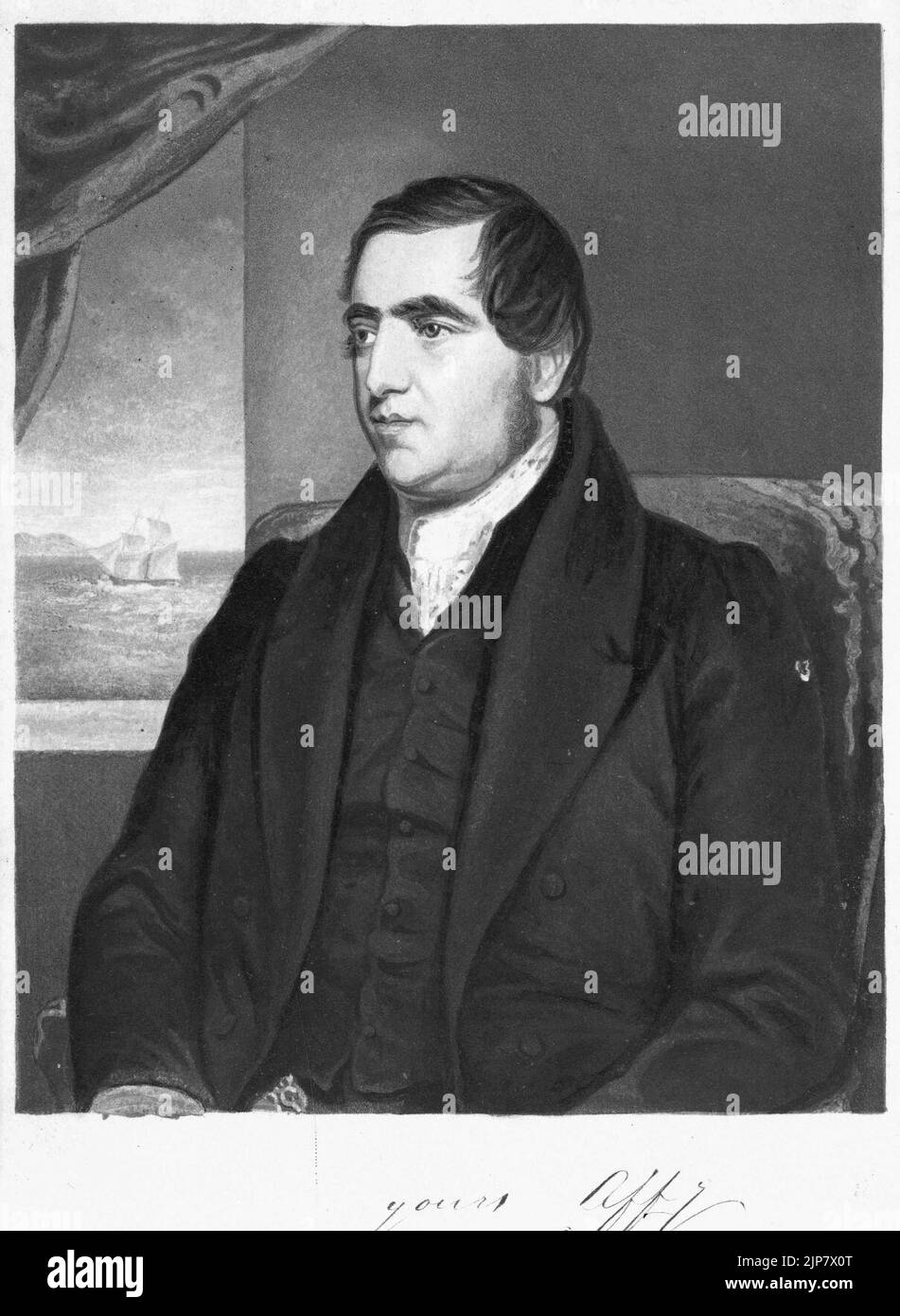 The Rev. John Williams, by George Baxter, 1837 Stock Photo - Alamy