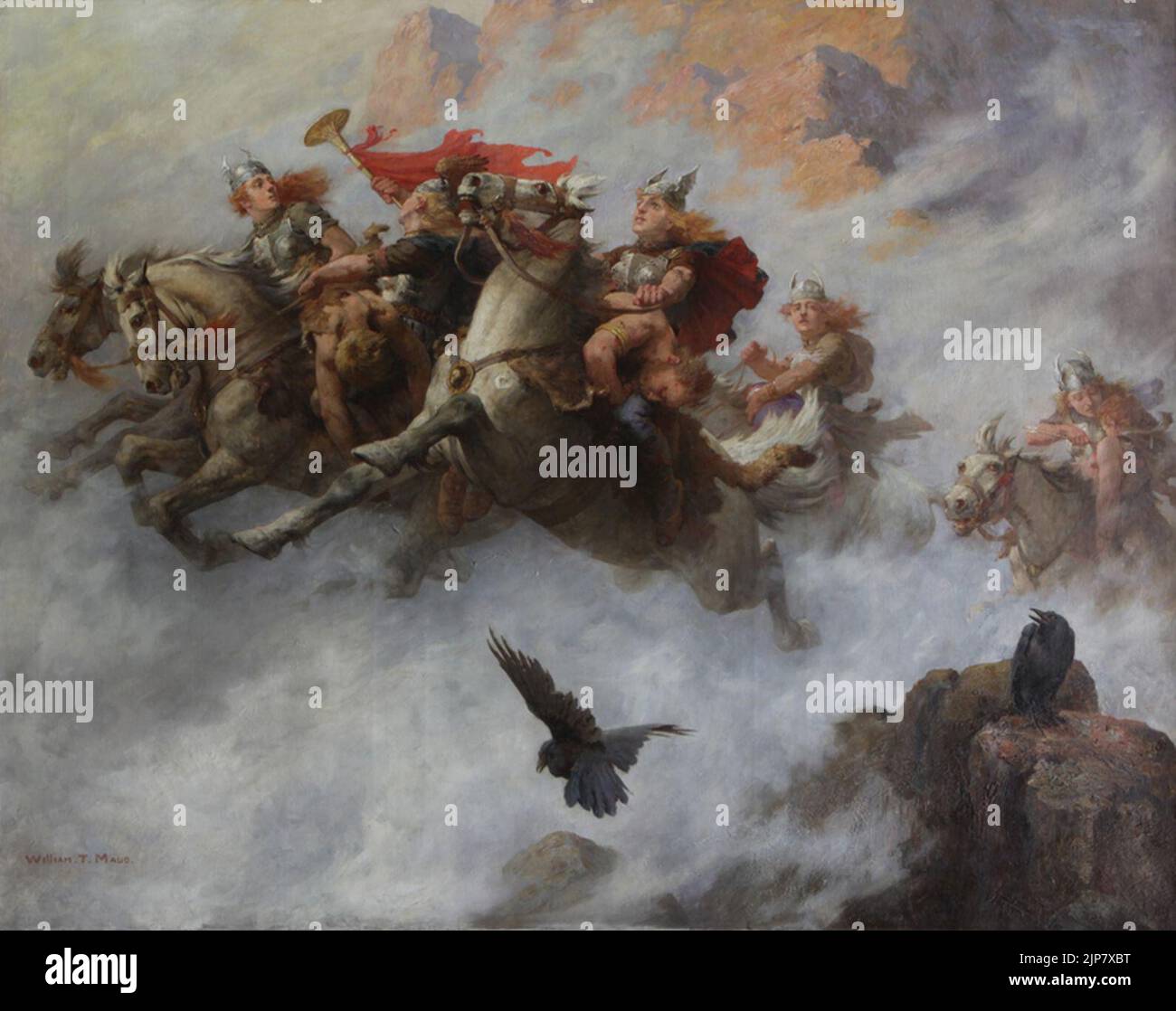 The Ride of the Valkyries by William T. Maud Stock Photo - Alamy