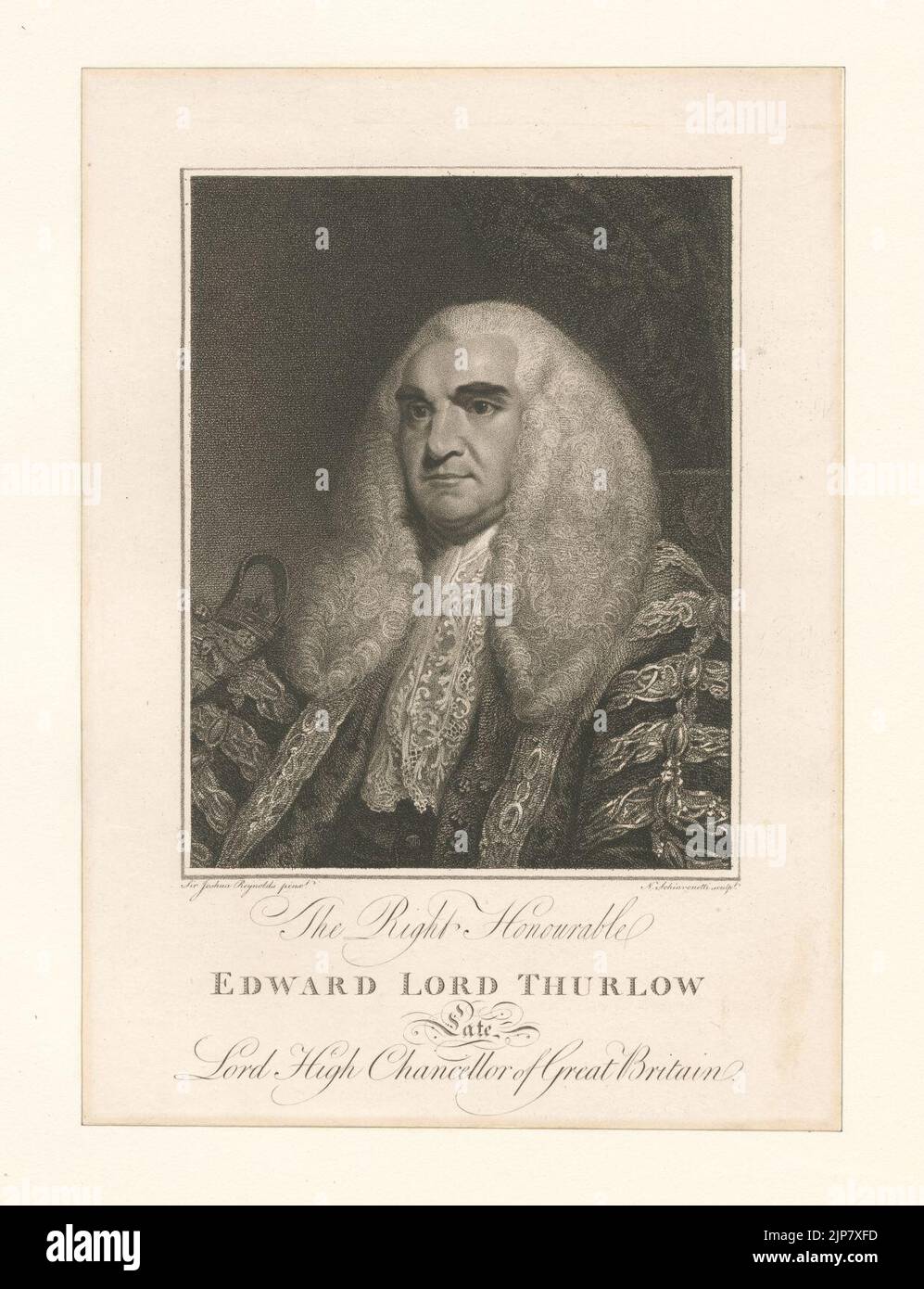 The Right Honourable Edward Lord Thurlow, late Lord High Chancellor of ...