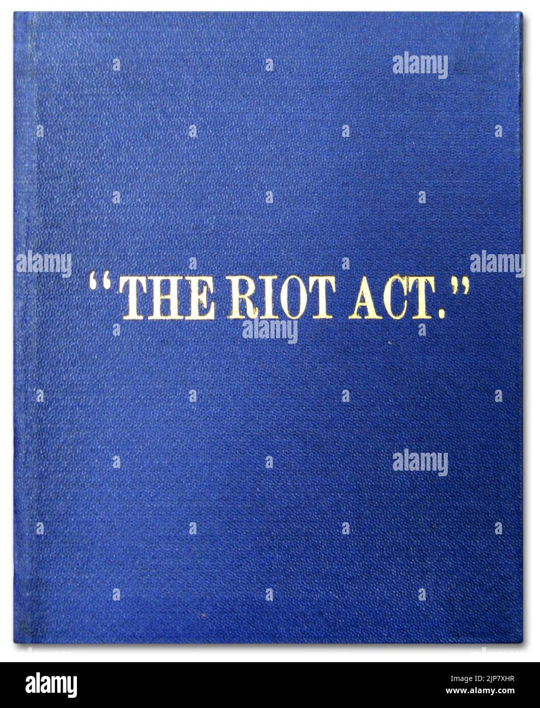 The Riot Act cover Stock Photo - Alamy