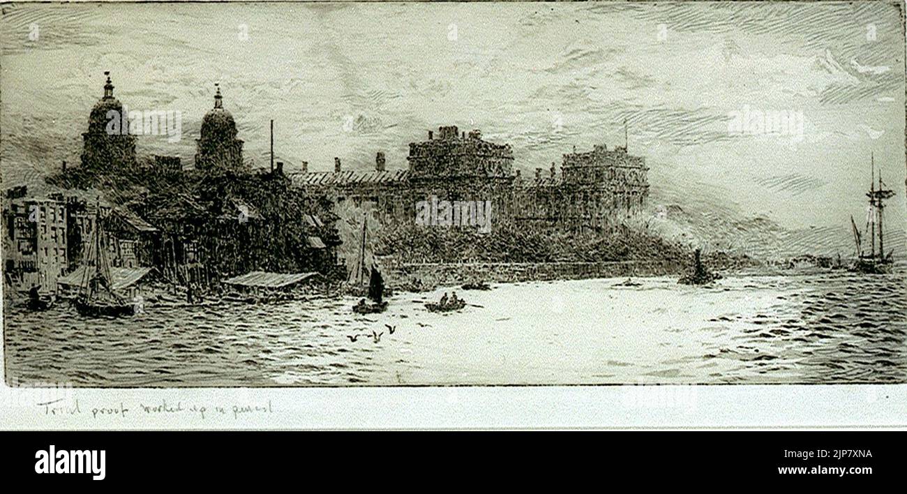 The river at Greenwich Stock Photo - Alamy