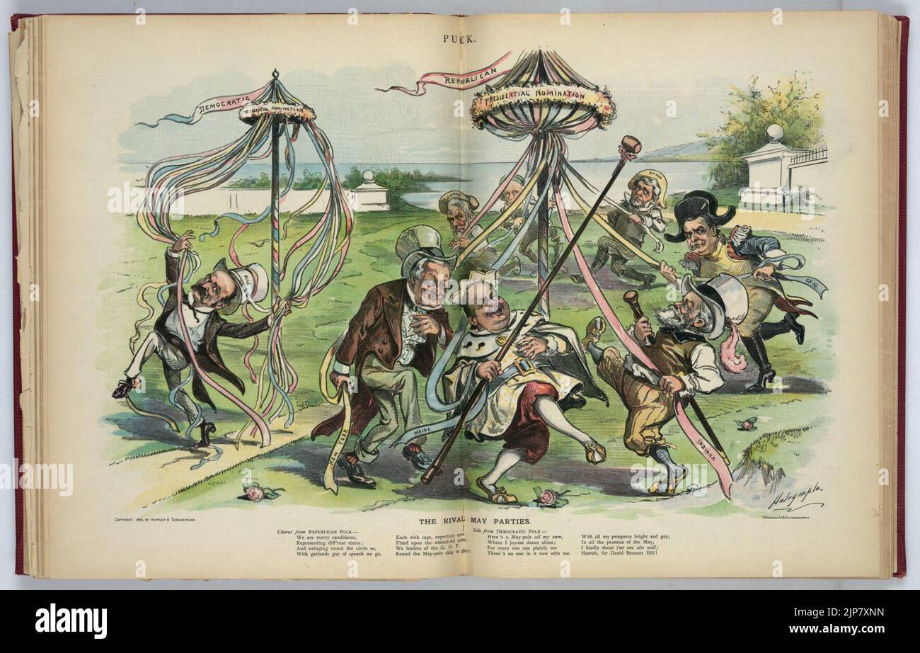 The rival May parties - Dalrymple Stock Photo - Alamy