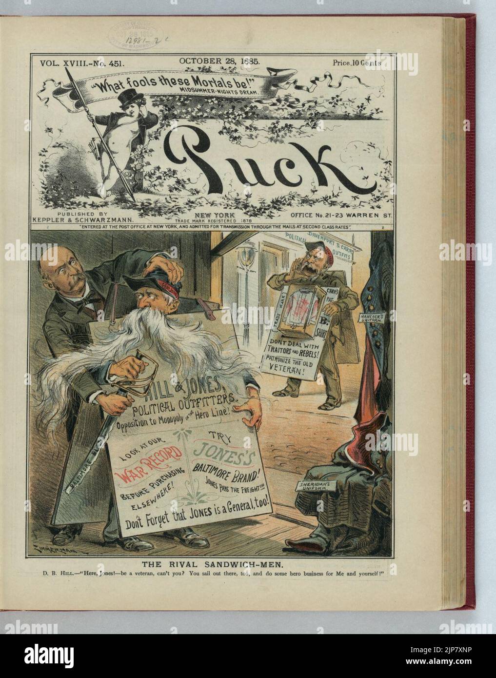 The rival sandwich-men - Zimmerman Stock Photo - Alamy