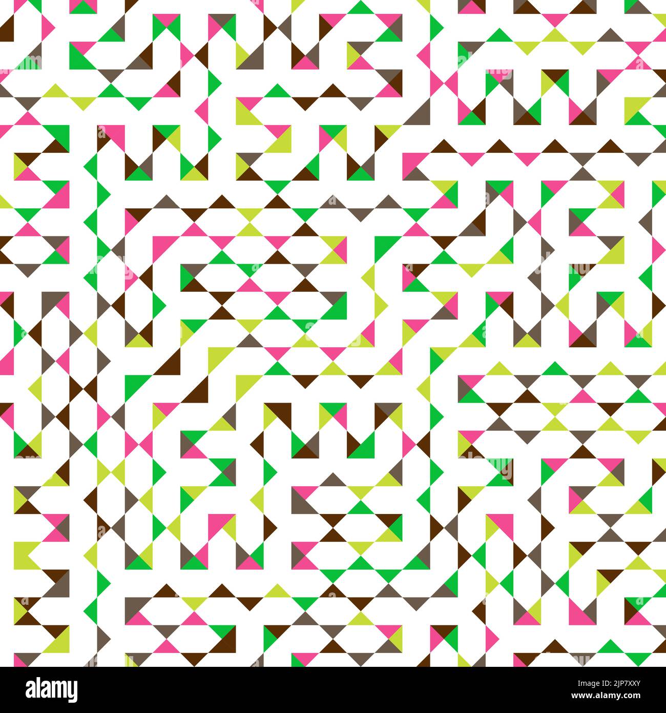 Colorised Rhombuses tiles tessellation pattern illustration Stock ...