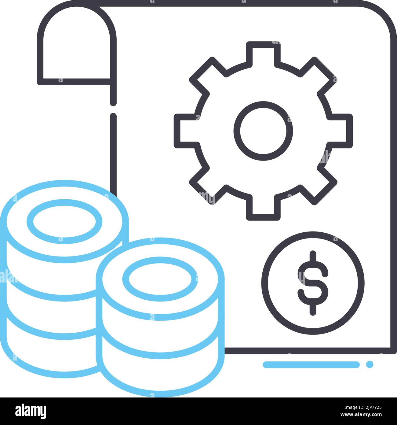 Financial management vector thin Stock Vector Images - Alamy