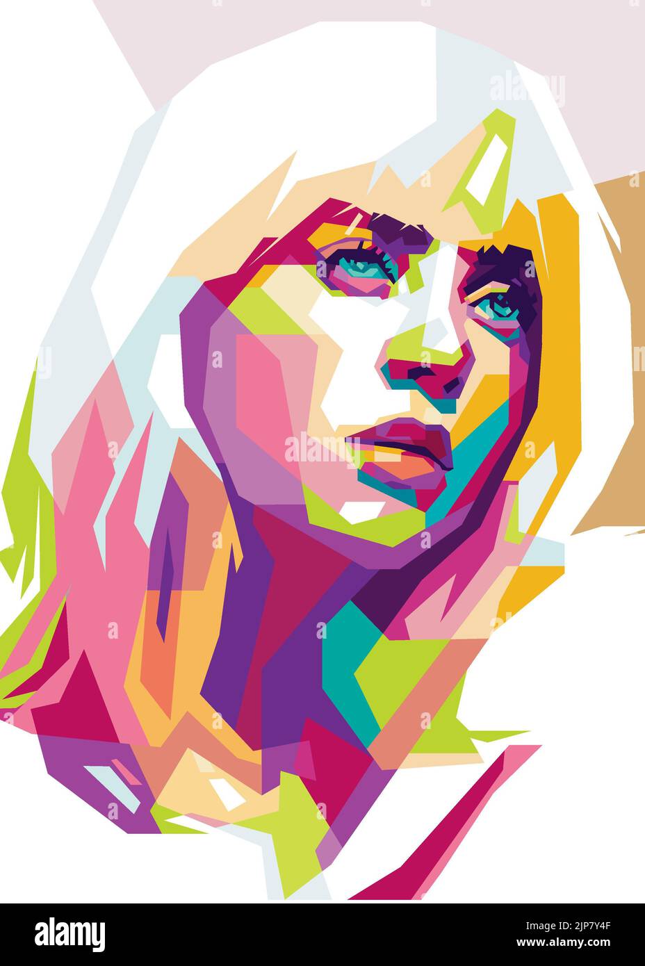 billie Eilish Pirate Baird O'Connell illustration poster Stock Photo ...