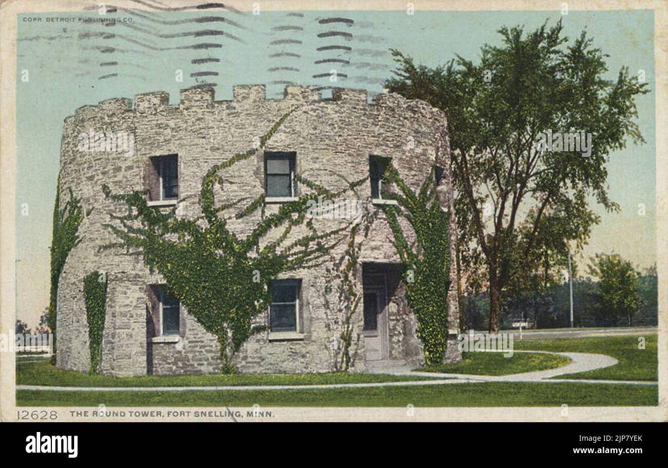 The Round Tower, Fort Snelling Stock Photo - Alamy