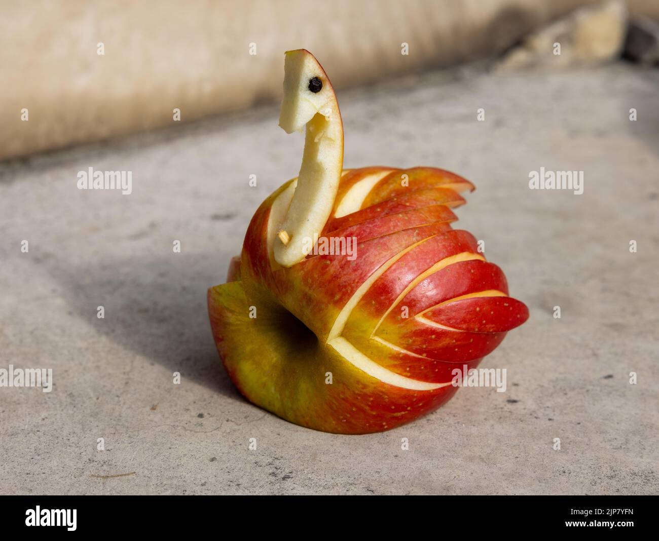 Animal-shaped decorations made of fruits Stock Photo - Alamy