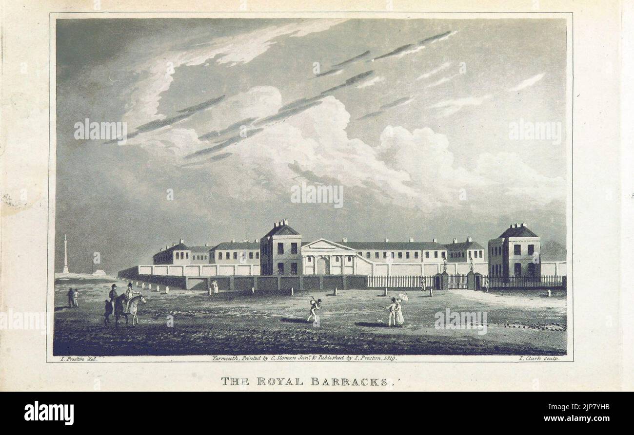 The Royal Barracks, Great Yarmouth Stock Photo - Alamy