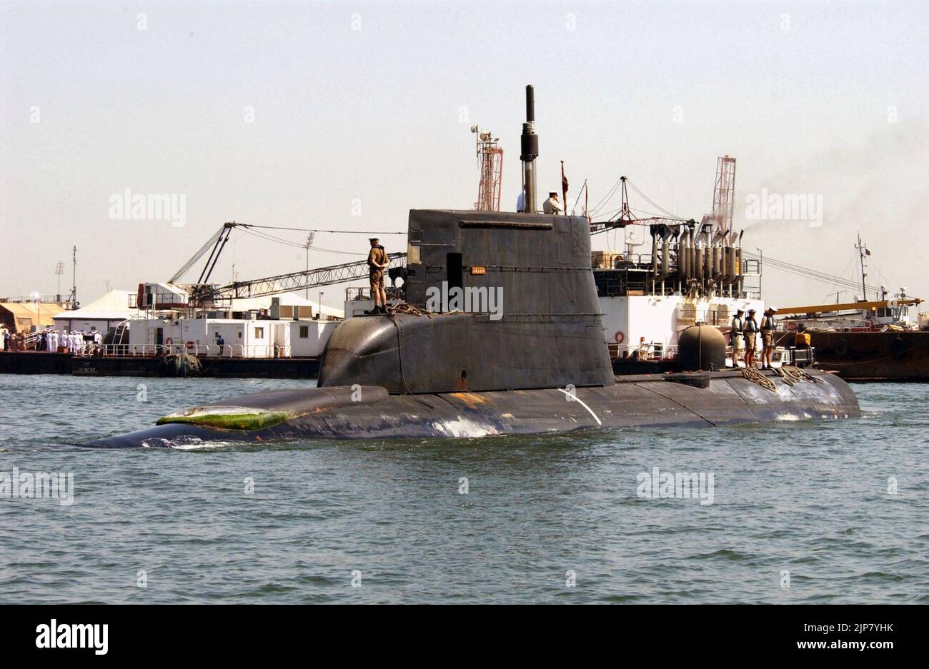 The Royal Danish Navy submarine Her Danish Majesty's Ship HDMS Saelen ...