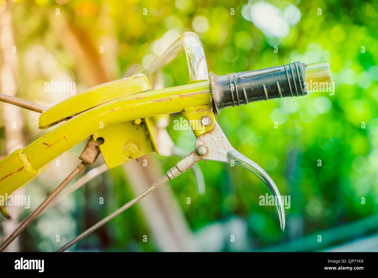Handle for turning on on a rural walk-behind tractor. Controls of a ...