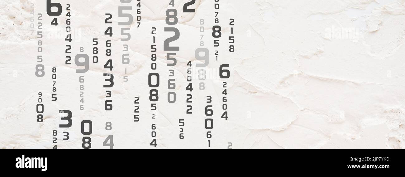 Creative and modern background with numbers Stock Photo - Alamy
