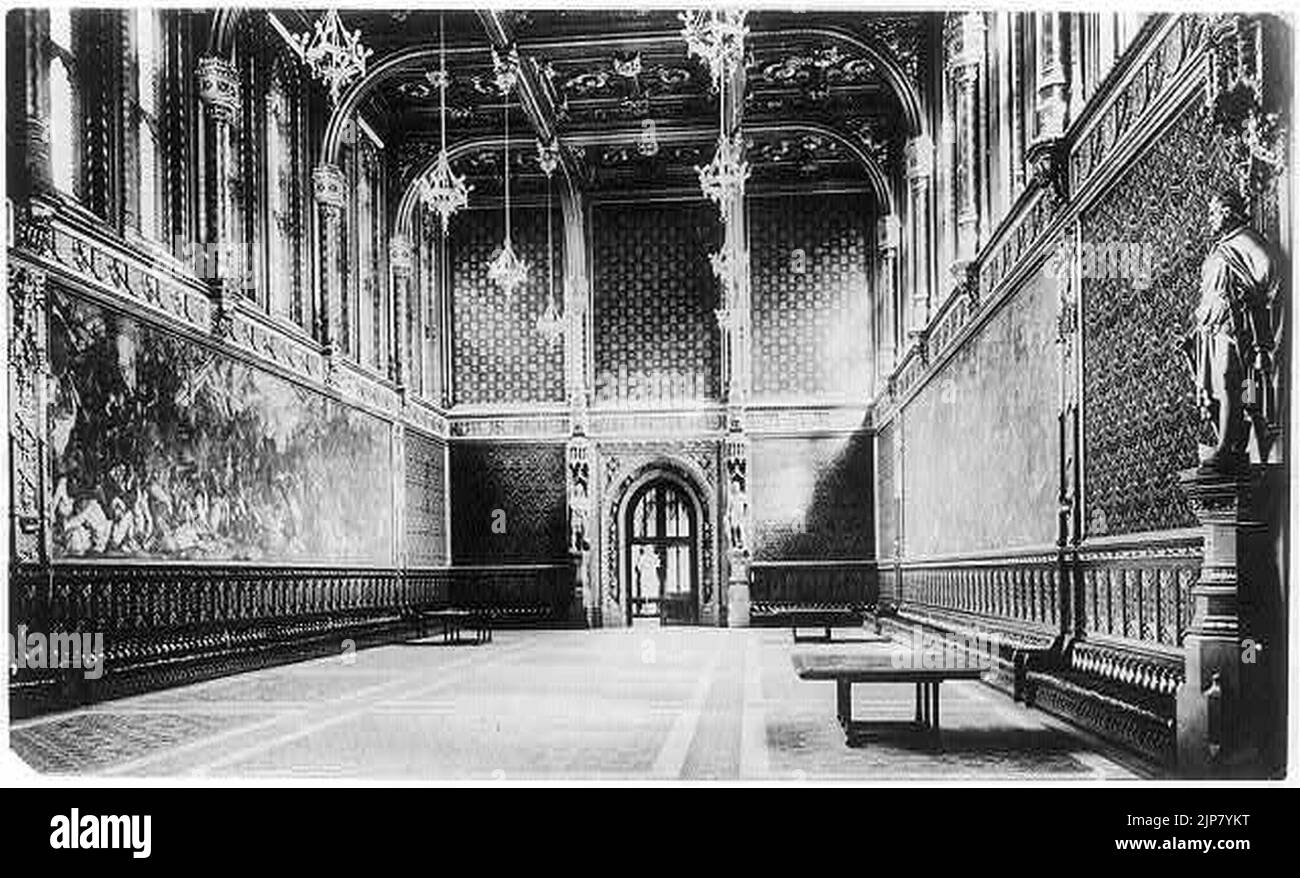 The Royal Gallery House of Lords, (interior, London, England Stock ...
