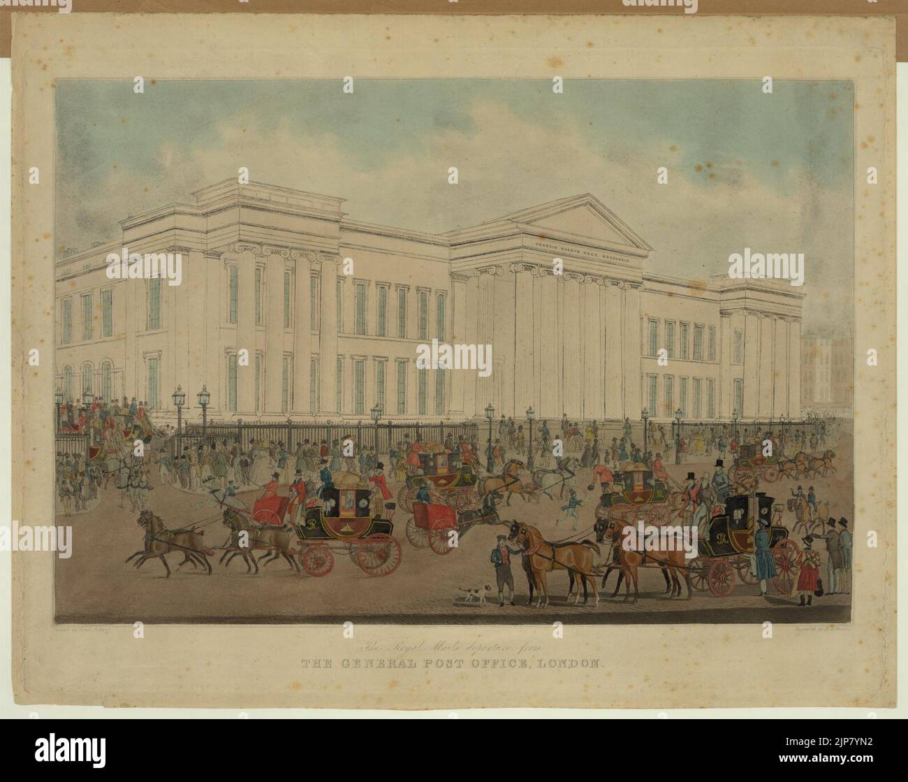 The royal mails departure from the general post office, London ...