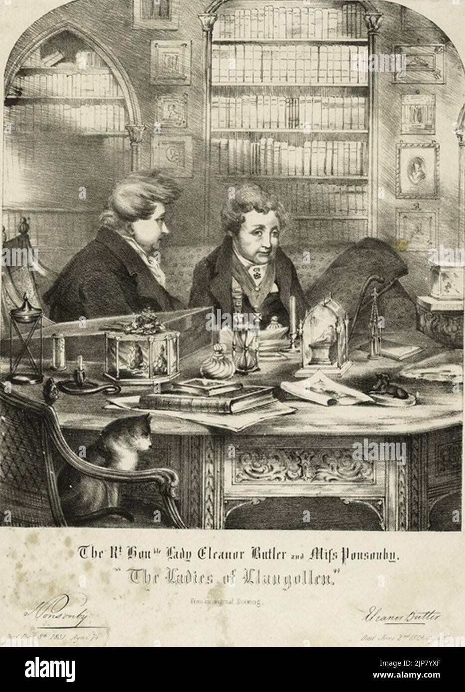 The Rt Honble Lady Eleanor Butler and Miss Ponsonby Stock Photo - Alamy