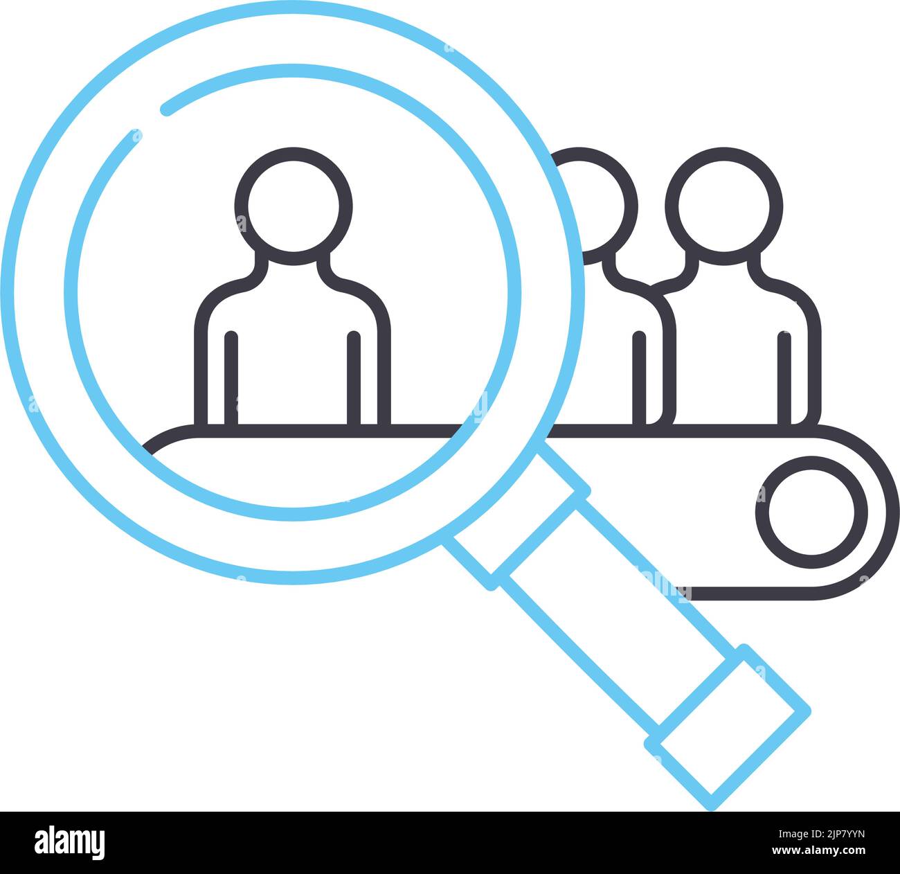 Digital Marketing Strategy Line Icon Outline Symbol Vector
