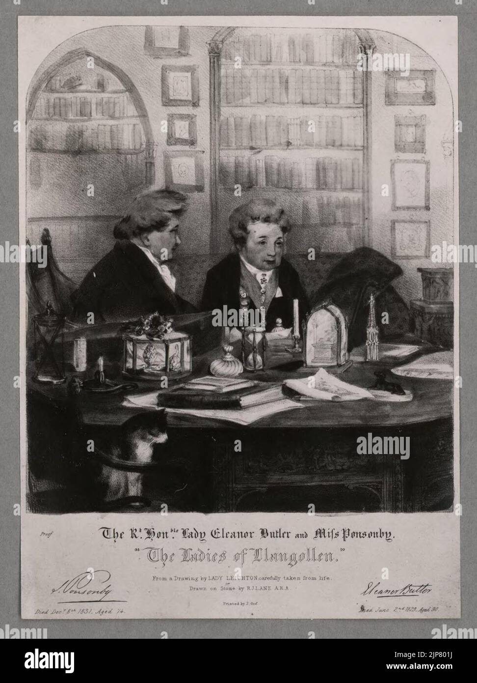 The Rt. Honble. Lady Eleanor Butler and Miss Ponsonby The Ladies of ...