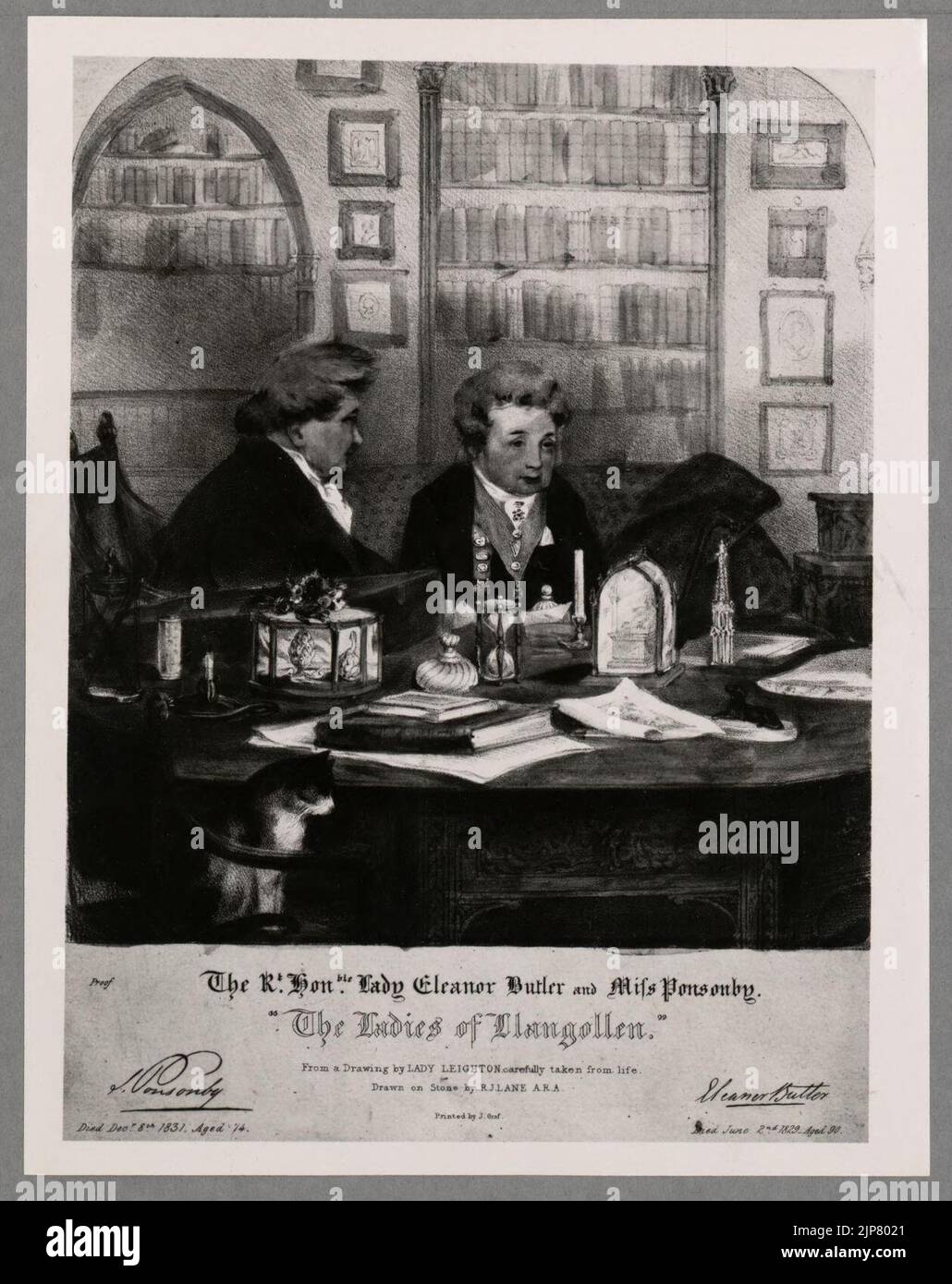 The Rt. Honble. Lady Eleanor Butler and Miss Ponsonby The Ladies of ...