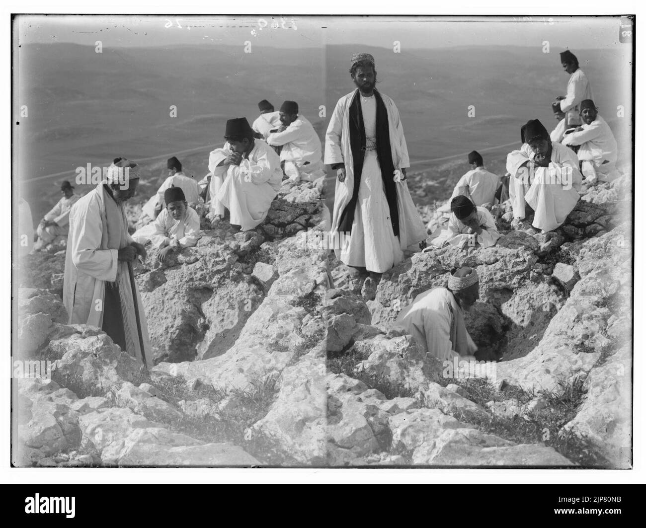 The Samaritan Passover on Mt. Gerizim. At Abraham's altar; (Another ...