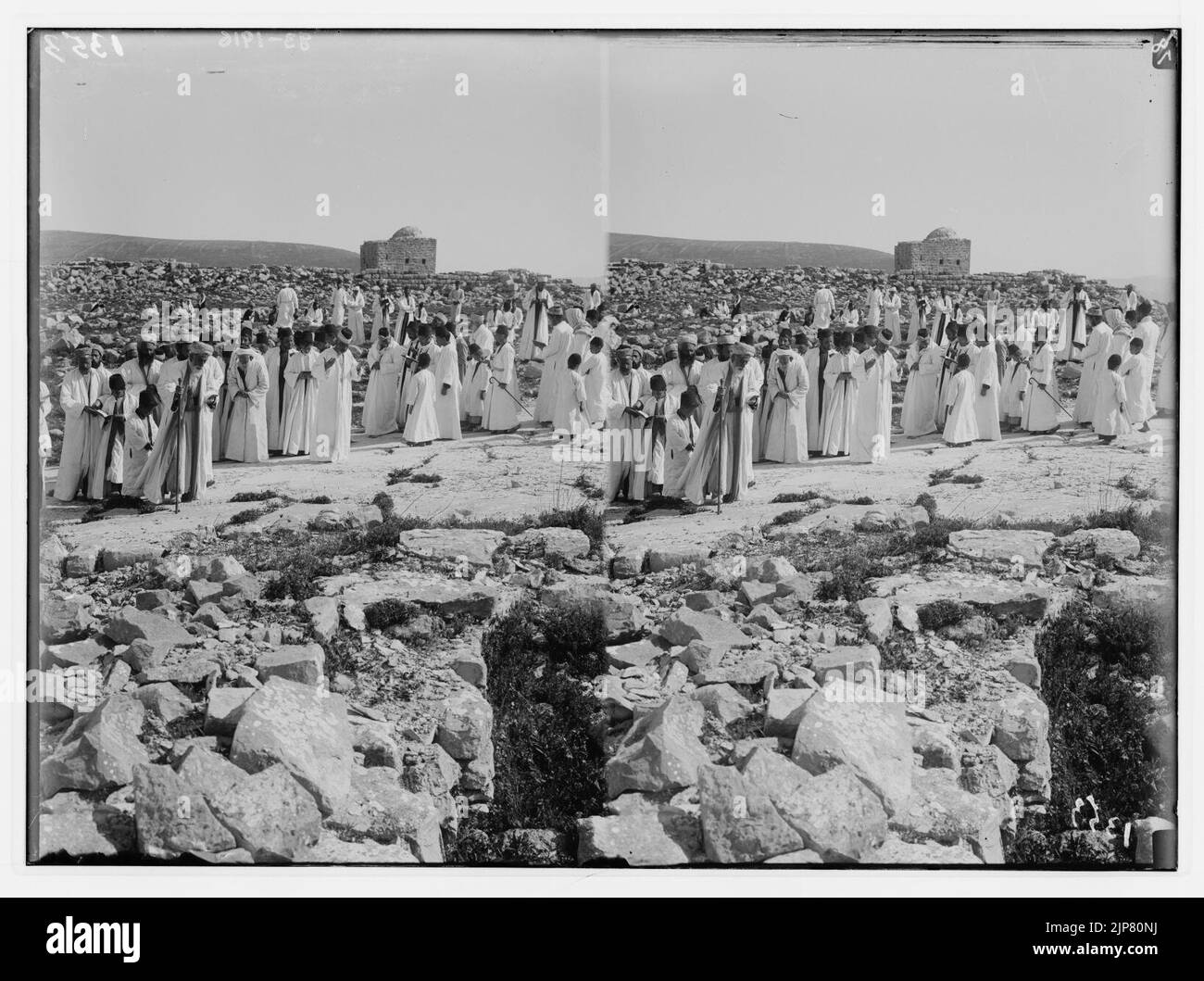 The Samaritan Passover on Mt. Gerizim. Pilgrimage on the 'Rock Moriah ...