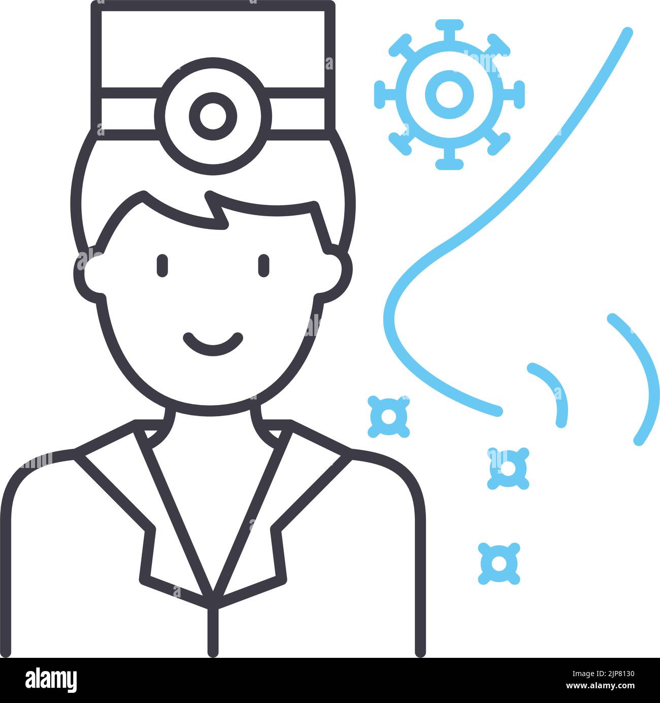 Ear throat illustration Stock Vector Images - Alamy