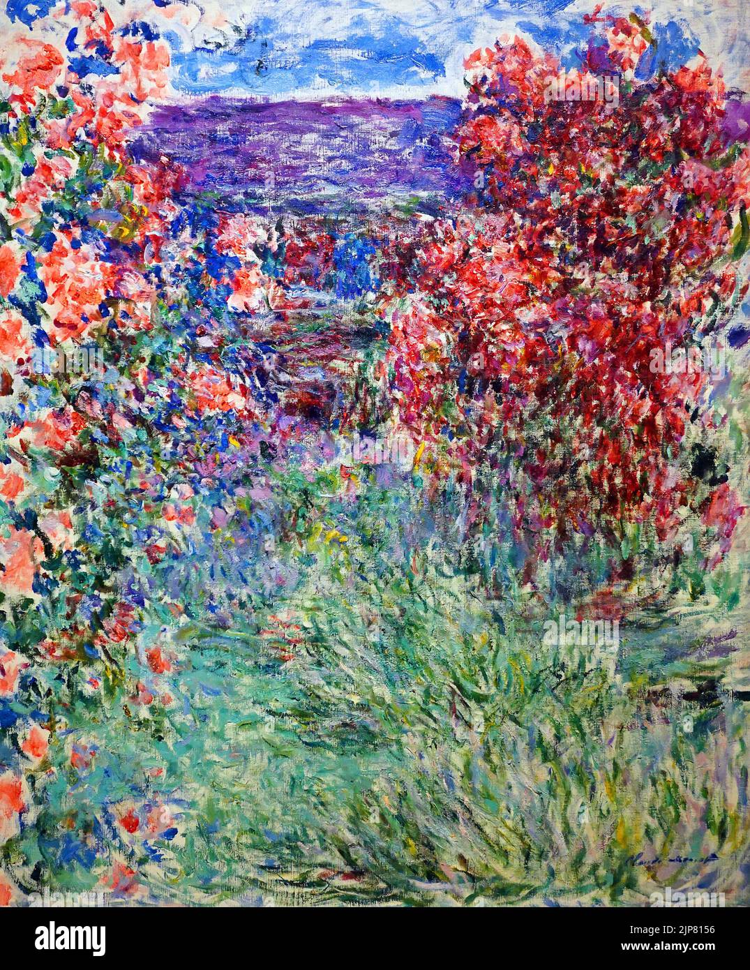 The House among the Roses (1925) by Claude Monet (1840-1926 Stock Photo ...
