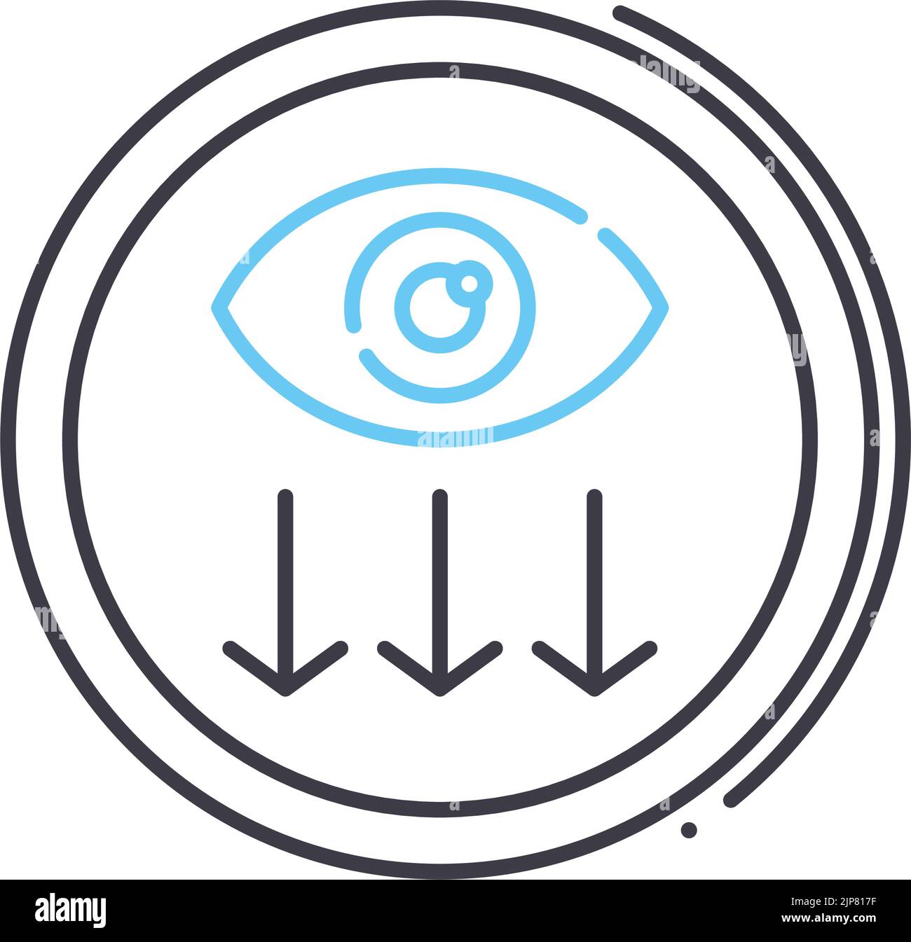 concentrate line icon, outline symbol, vector illustration, concept ...